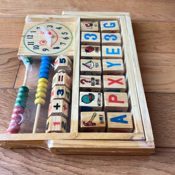 Toys | Wooden Abacus Learning Stand Kids Counting Cognition Board ...
